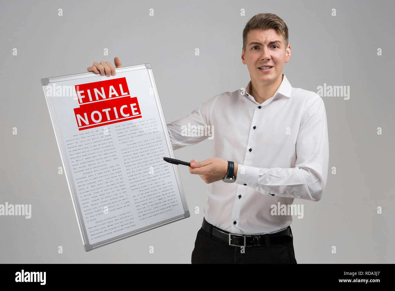 Final notice mail hi-res stock photography and images - Alamy