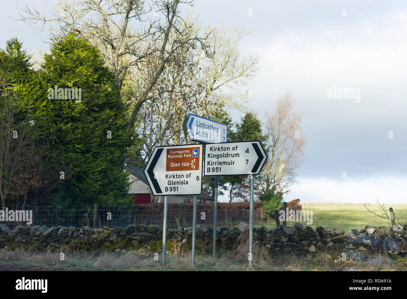 Cairngorms national park sign hi-res stock photography and images - Alamy
