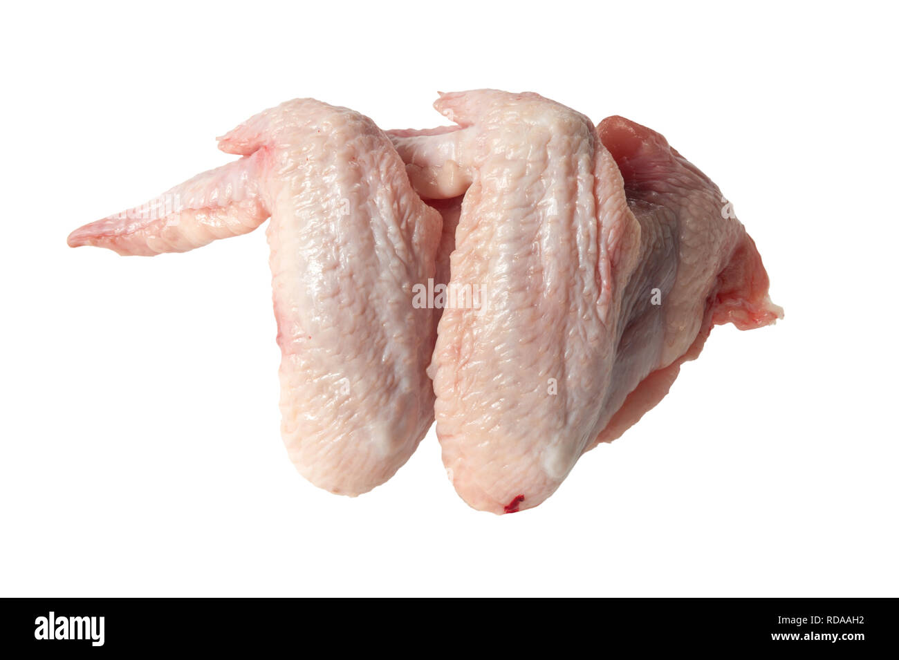 raw chicken wings isolated on white background Stock Photo - Alamy