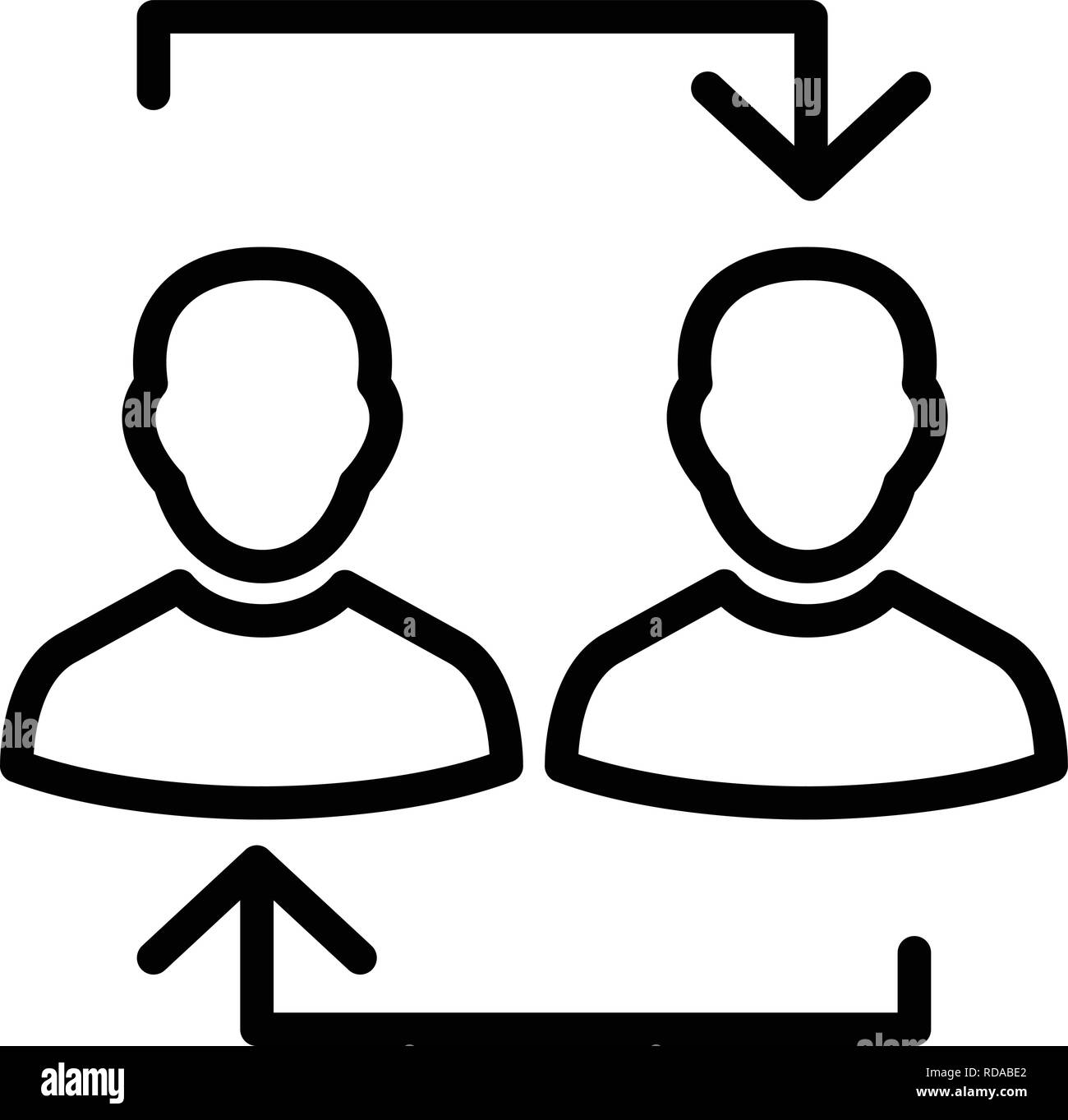 Exchange Vector Icon Sign Icon Vector Illustration For Personal And ...