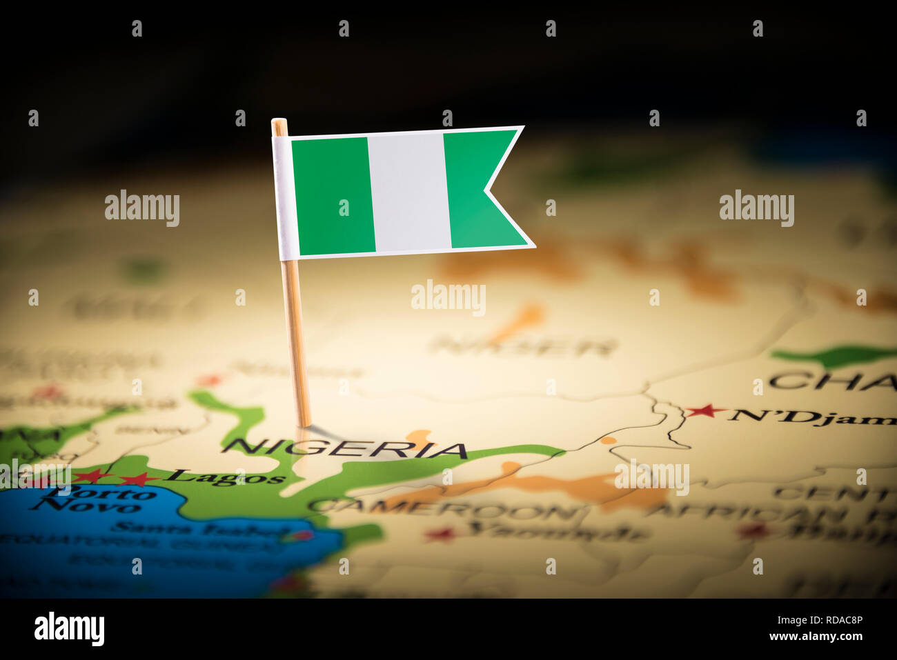 Nigeria flag world map hi-res stock photography and images - Alamy