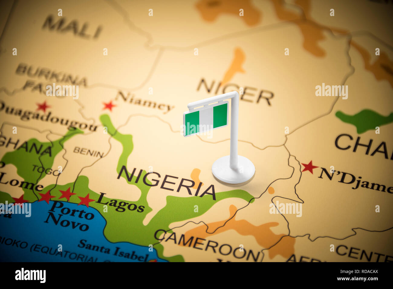 Nigerian map hi-res stock photography and images - Alamy