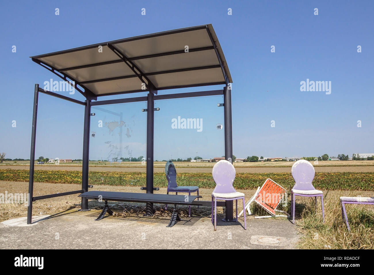 Old bus stop sign hi-res stock photography and images - Alamy