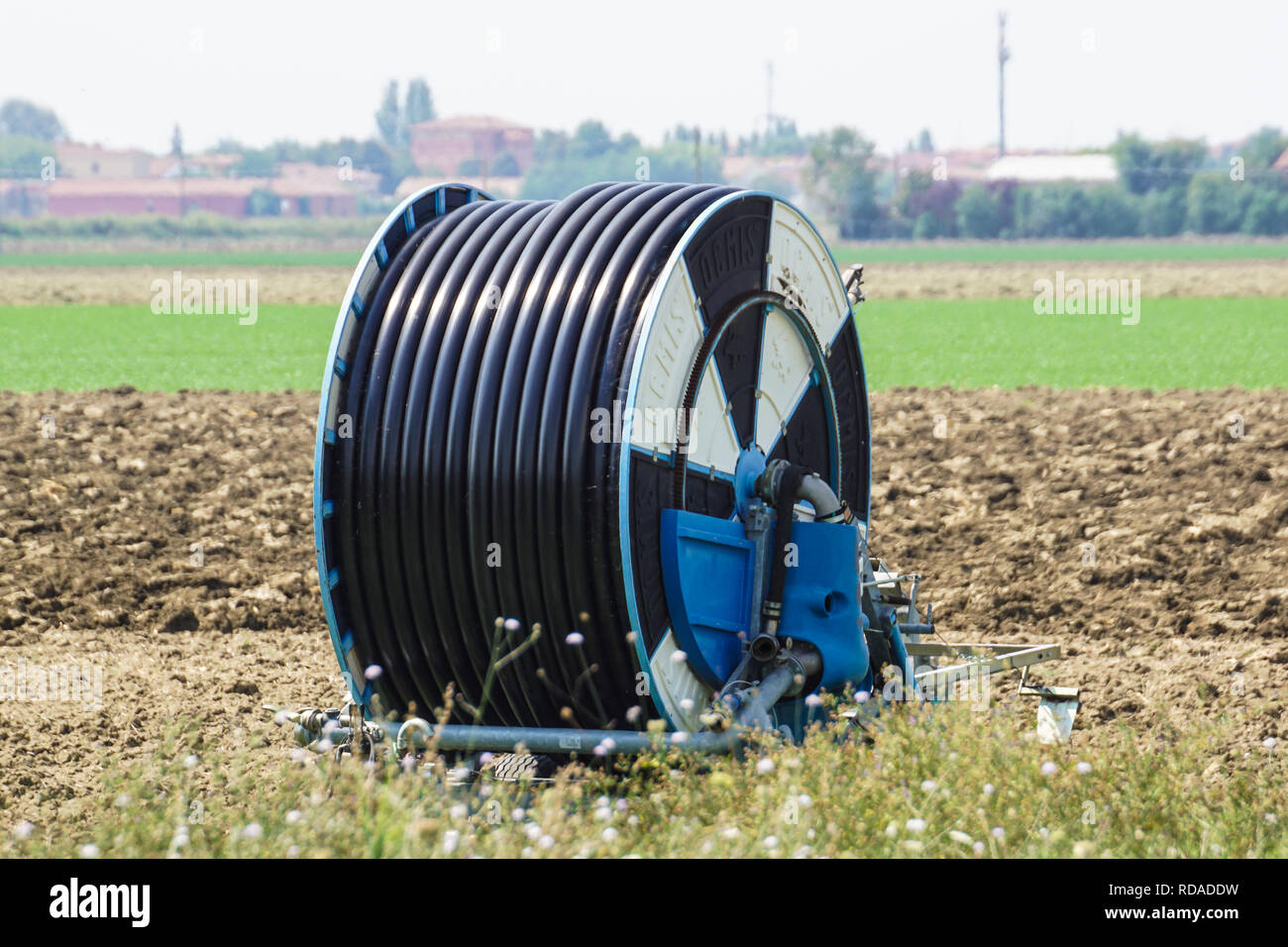 Water hose reel system hi-res stock photography and images - Alamy