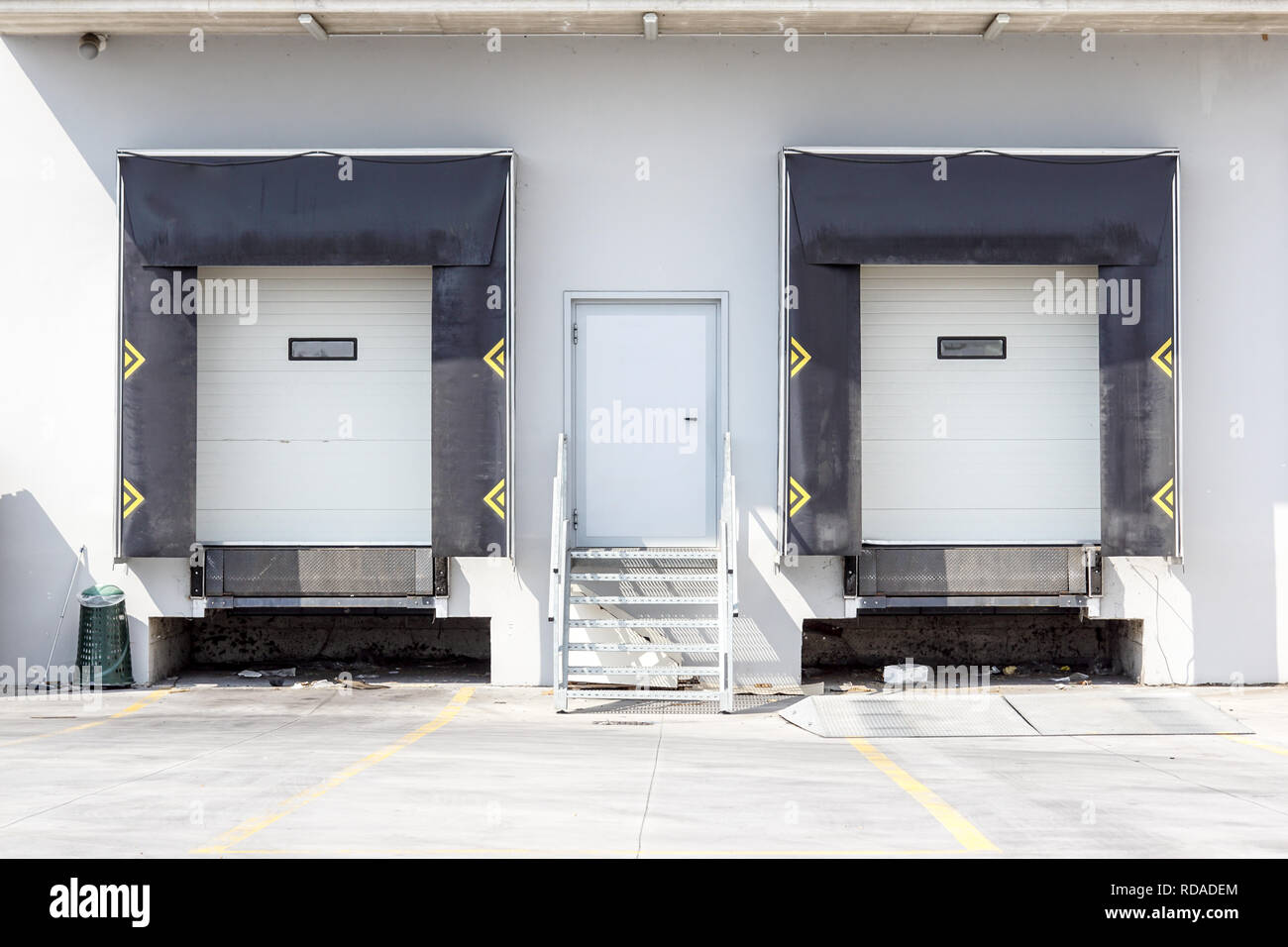 picture of door in industrial warehouse . close up Stock Photo - Alamy