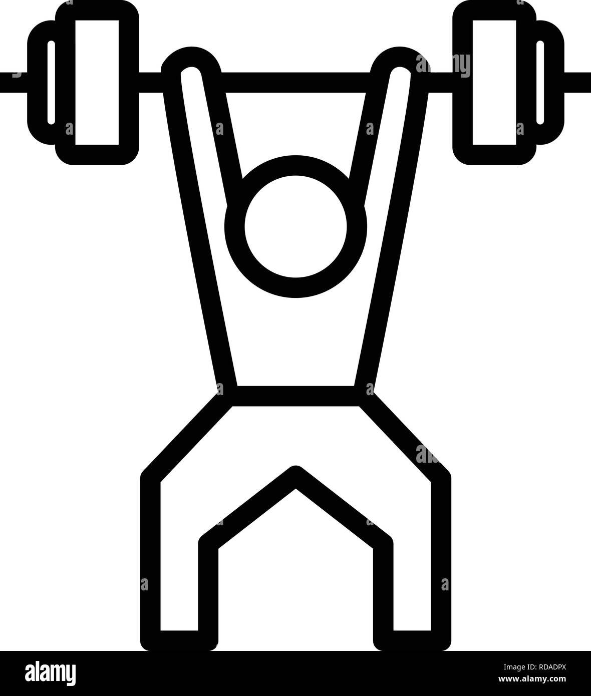 Weightlifting Sign Icon Vector Illustration For Personal And Commercial ...