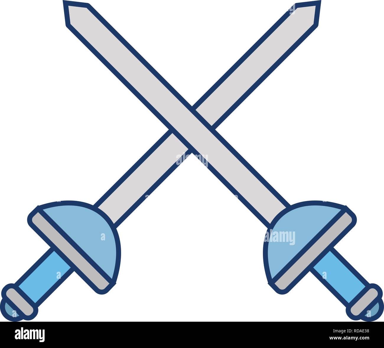 Fencing Sign Icon Vector Illustration For Personal And Commercial Use ...