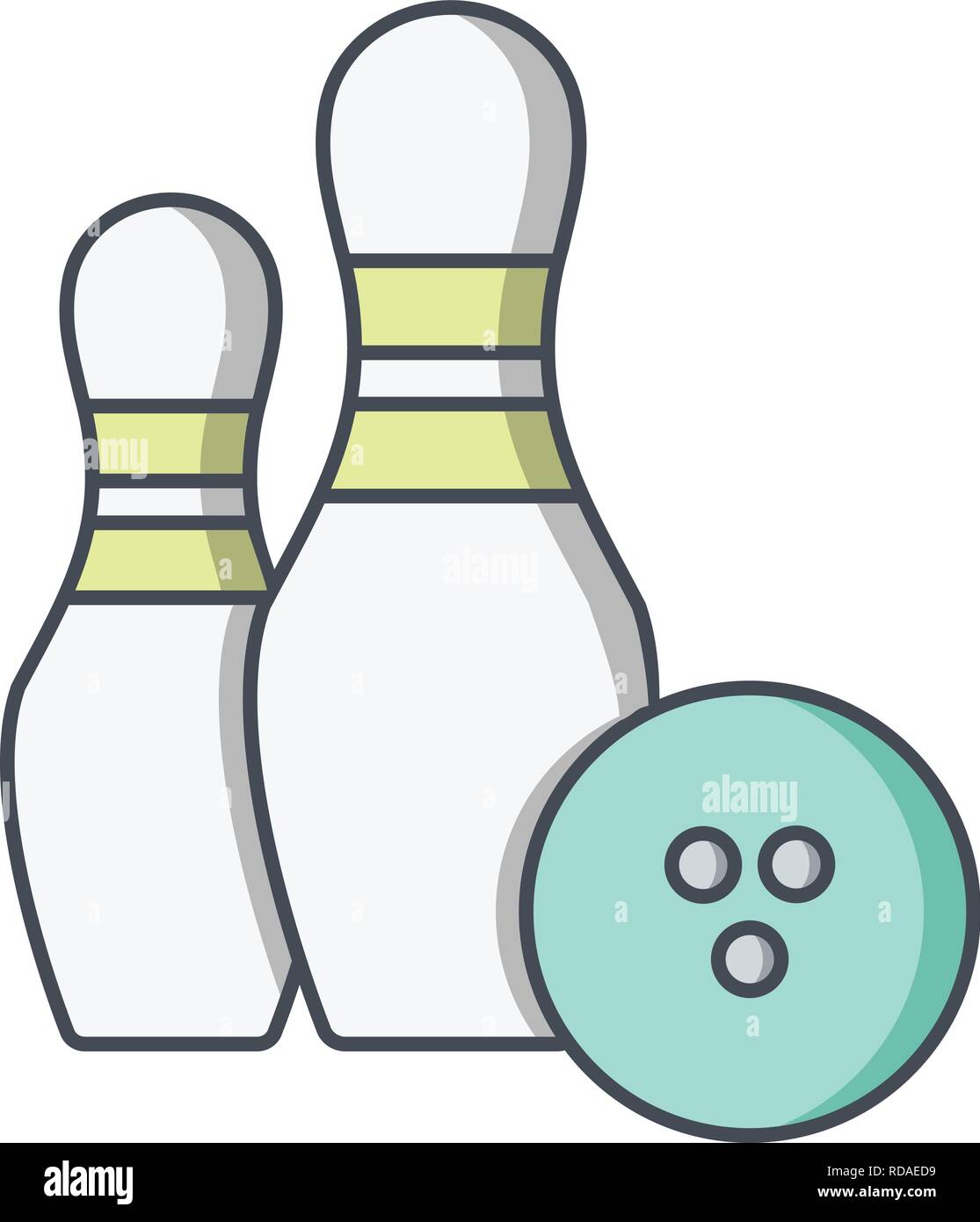 Bowling Sign Icon Vector Illustration For Personal And Commercial Use ...