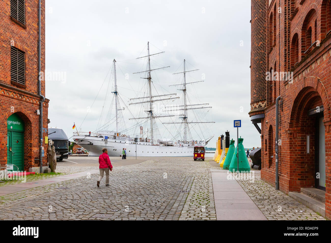 Stralsund, Germany - May 12, 2018: Gorch Fock I in the port of ...