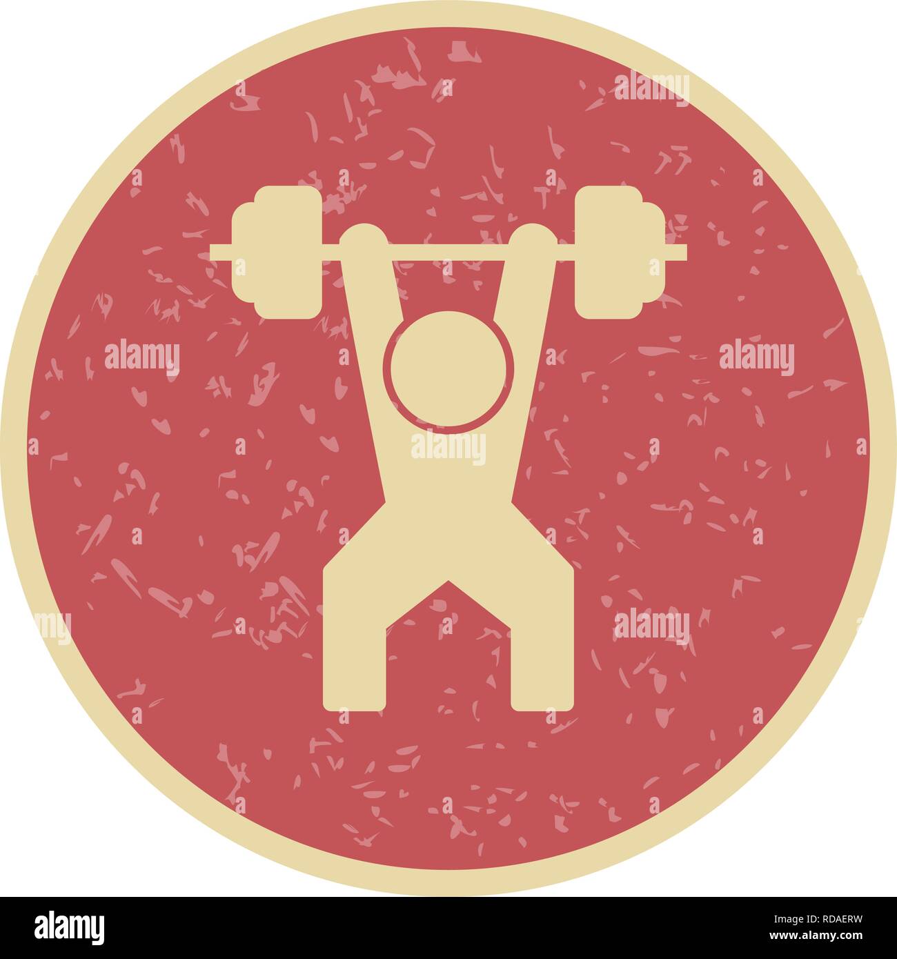 Weightlifting Sign Icon Vector Illustration For Personal And Commercial ...