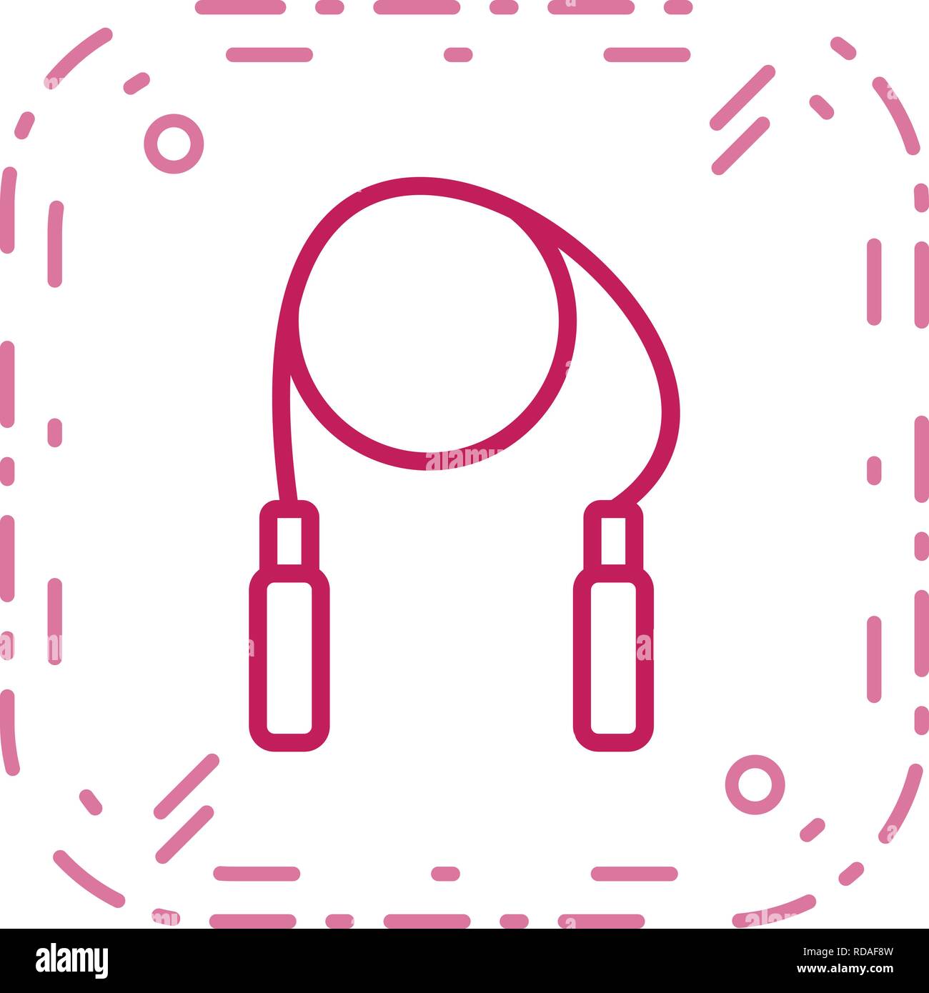 Jumping Rope Sign Icon Vector Illustration For Personal And Commercial ...