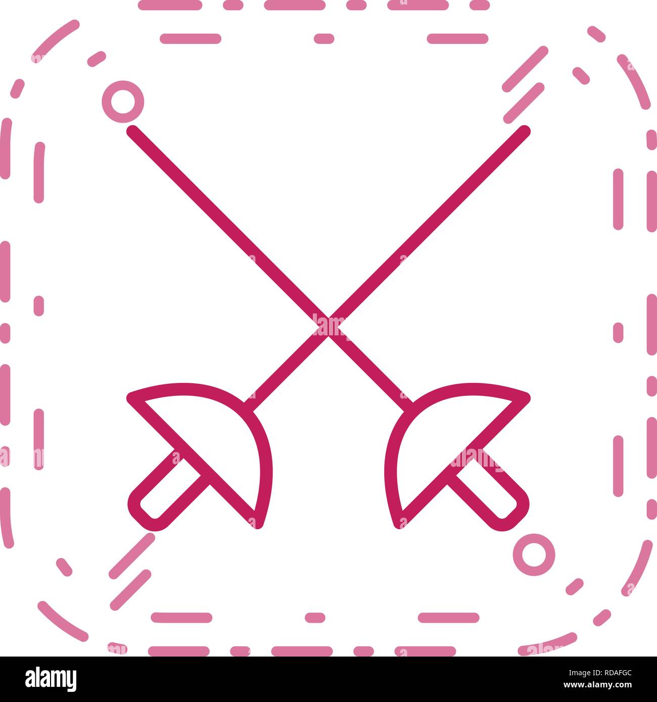 Fencing pictogram hi-res stock photography and images - Alamy