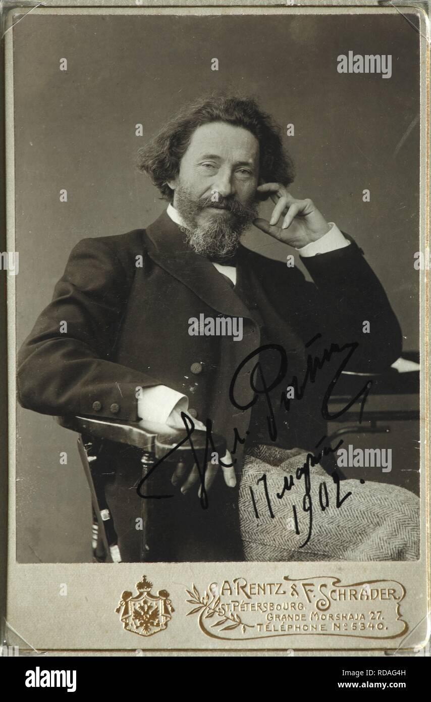 Portrait of the artist Ilya Repin (1844-1930). Museum: State Museum ...