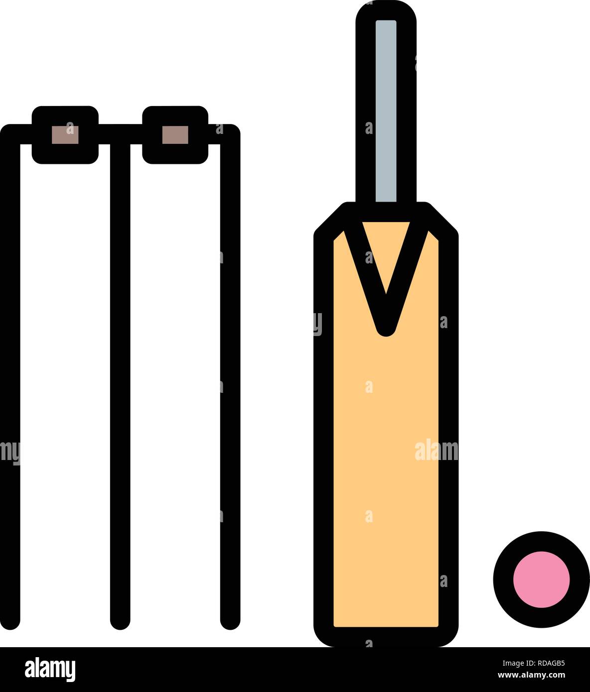 Cricket Sign Icon Vector Illustration For Personal And Commercial Use ...