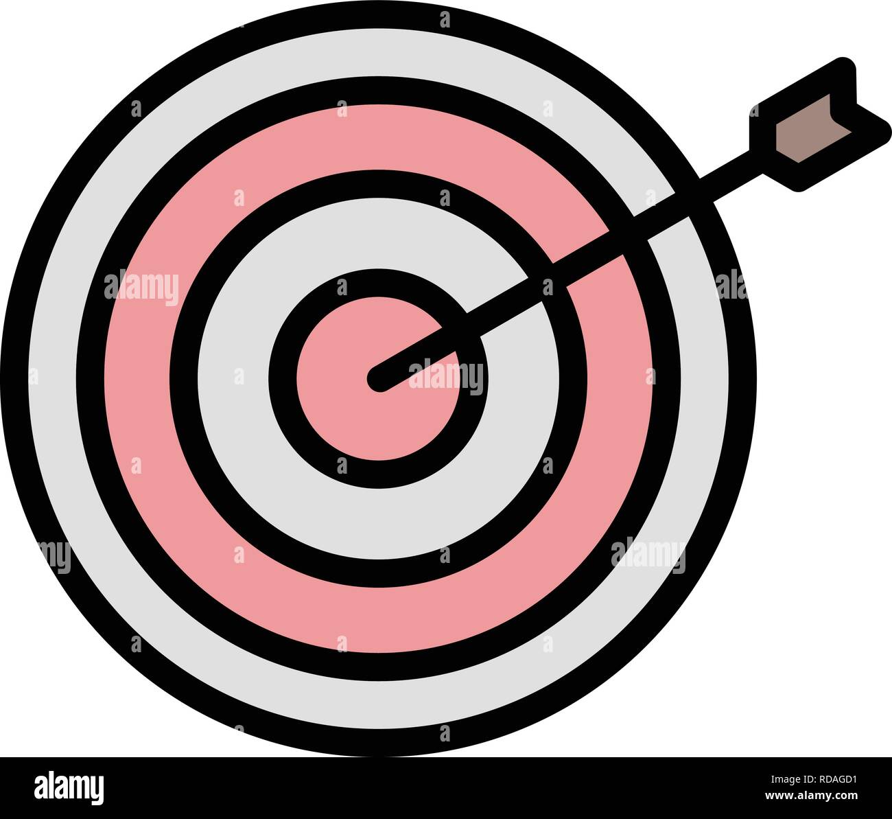 Bullseye Sign Icon Vector Illustration For Personal And Commercial Use ...