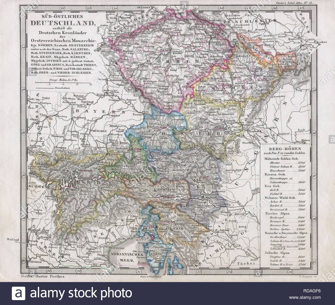 Map Of Bohemia Stock Photos & Map Of Bohemia Stock Images - Alamy