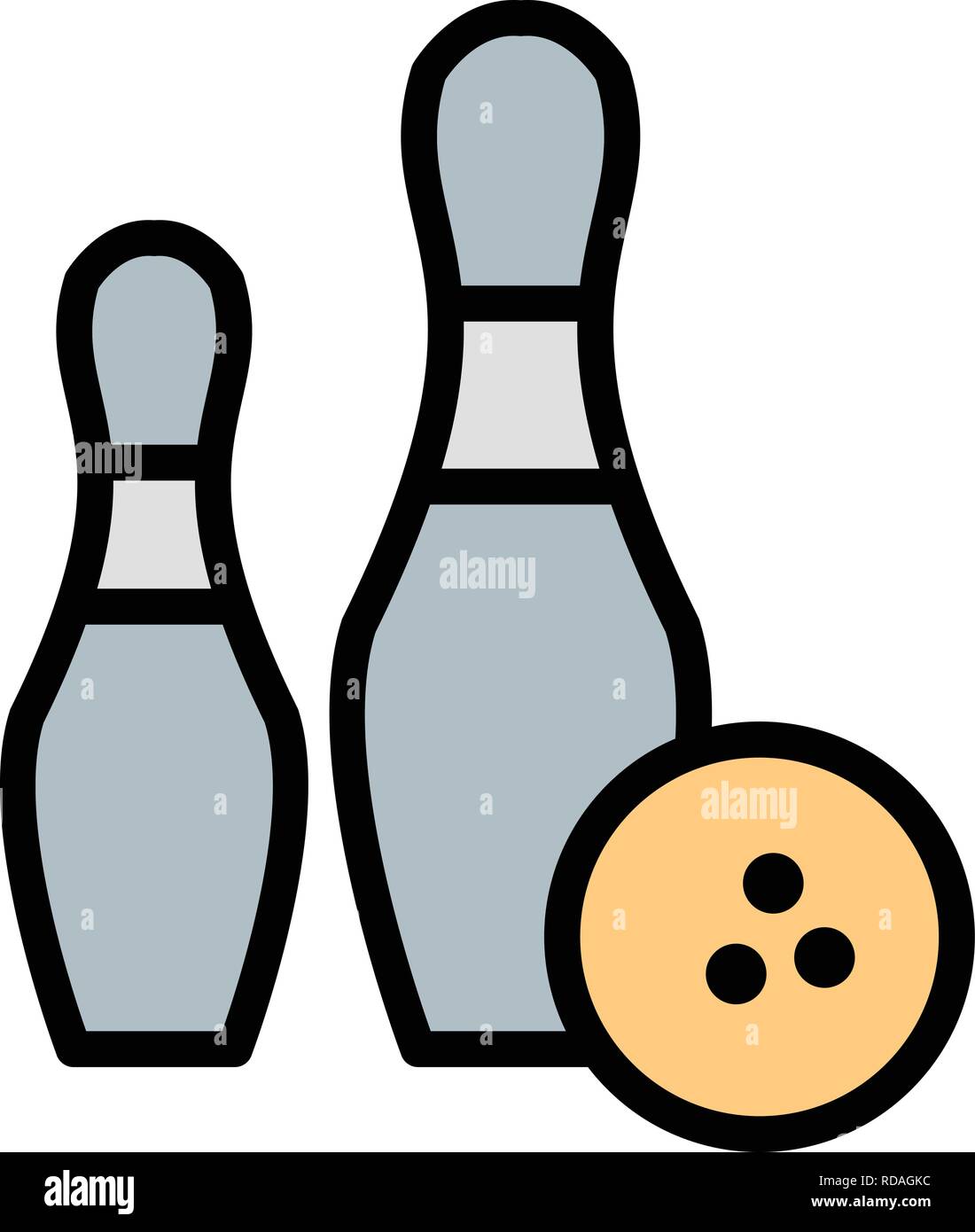 Bowling Sign Icon Vector Illustration For Personal And Commercial Use ...