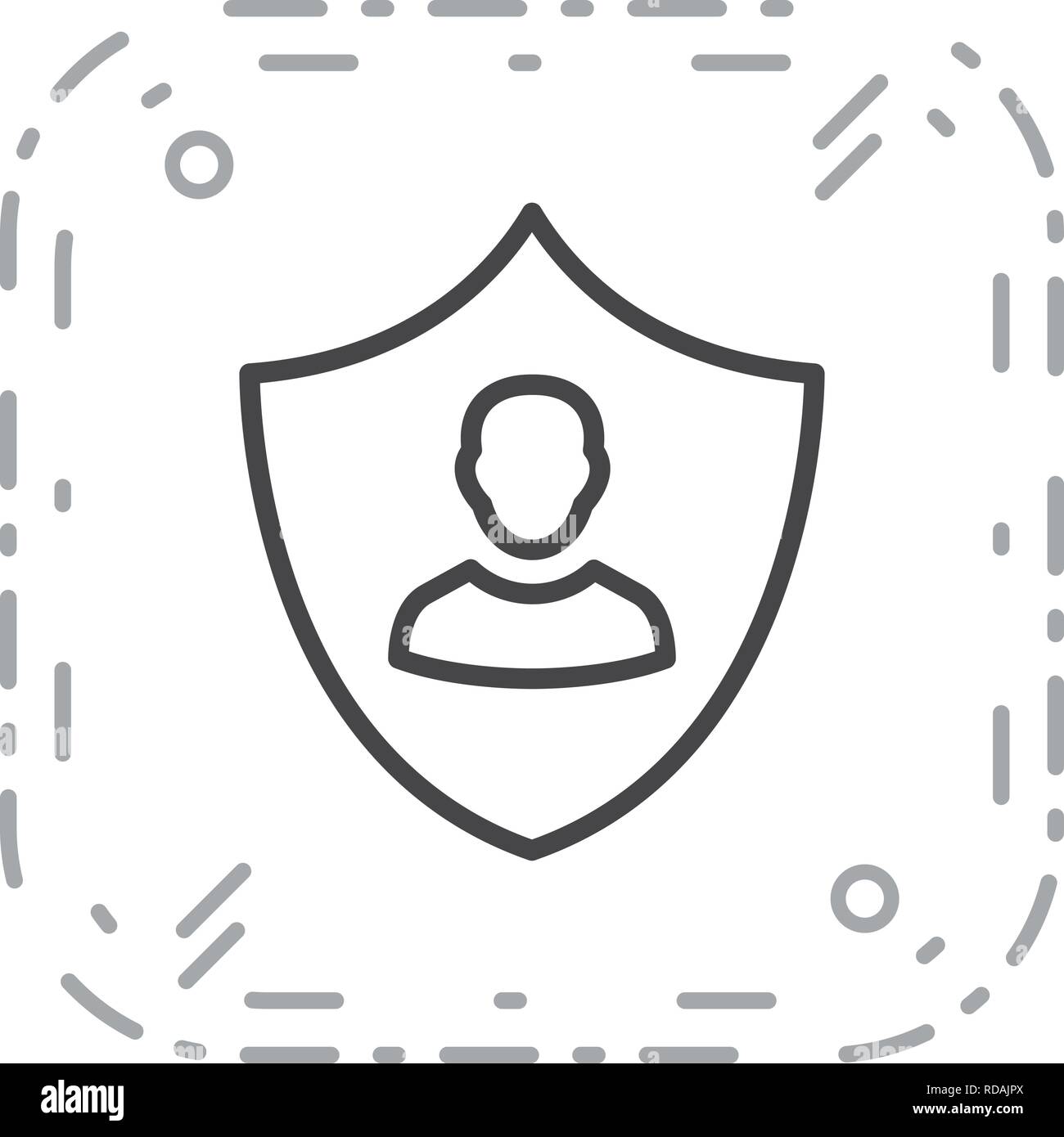Business Protection Vector Icon Sign Icon Vector Illustration For ...