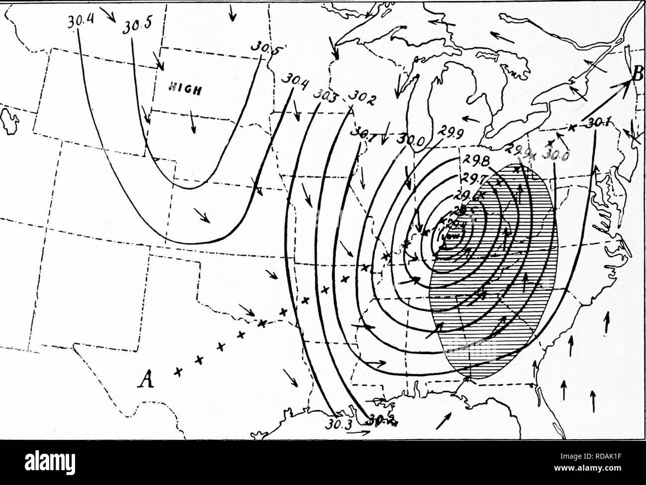 Isobars map hi-res stock photography and images - Alamy