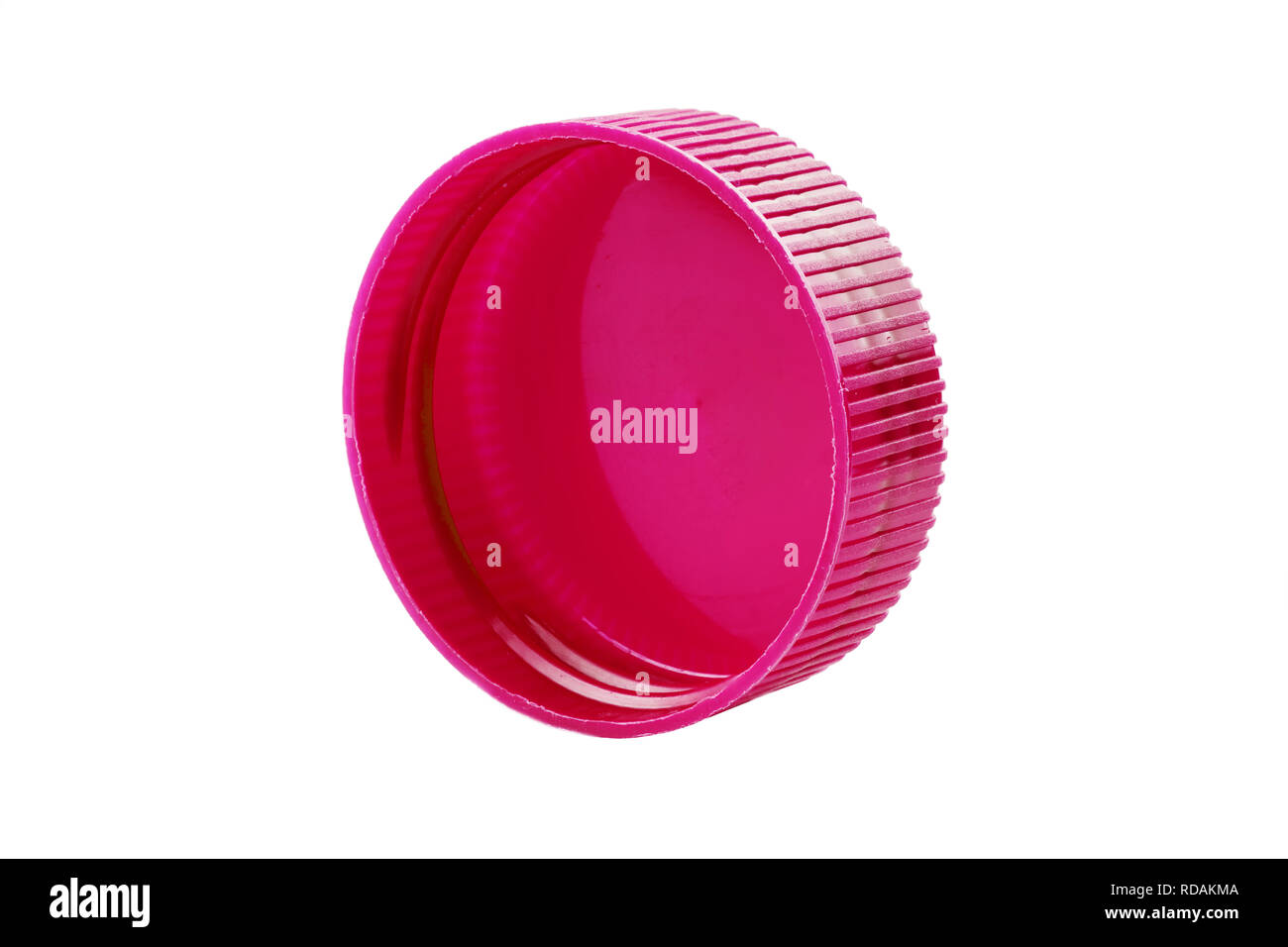 red plastic bottle cap on white background, isolated Stock Photo - Alamy