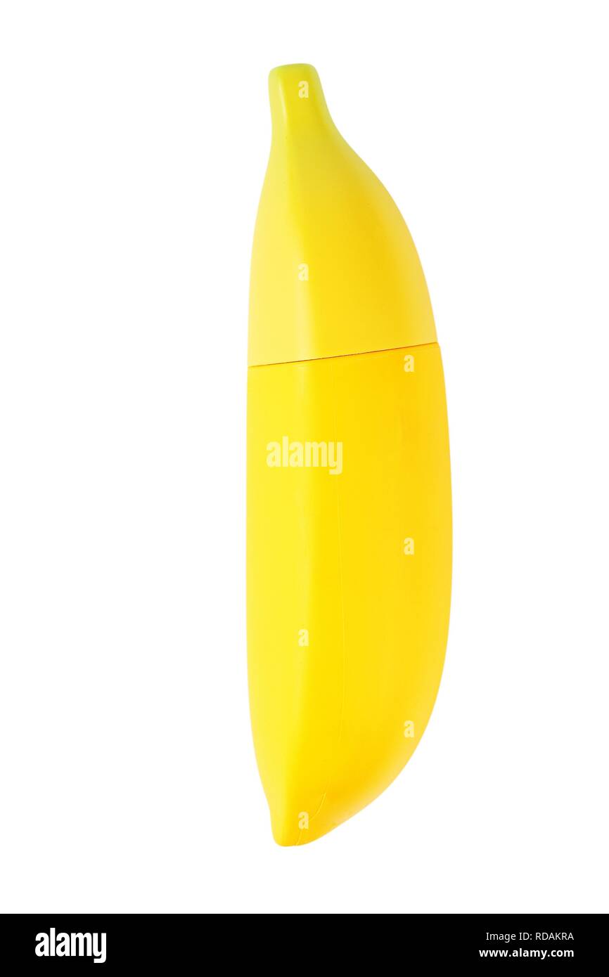 plastic banana isolated on white background, isolated Stock Photo - Alamy