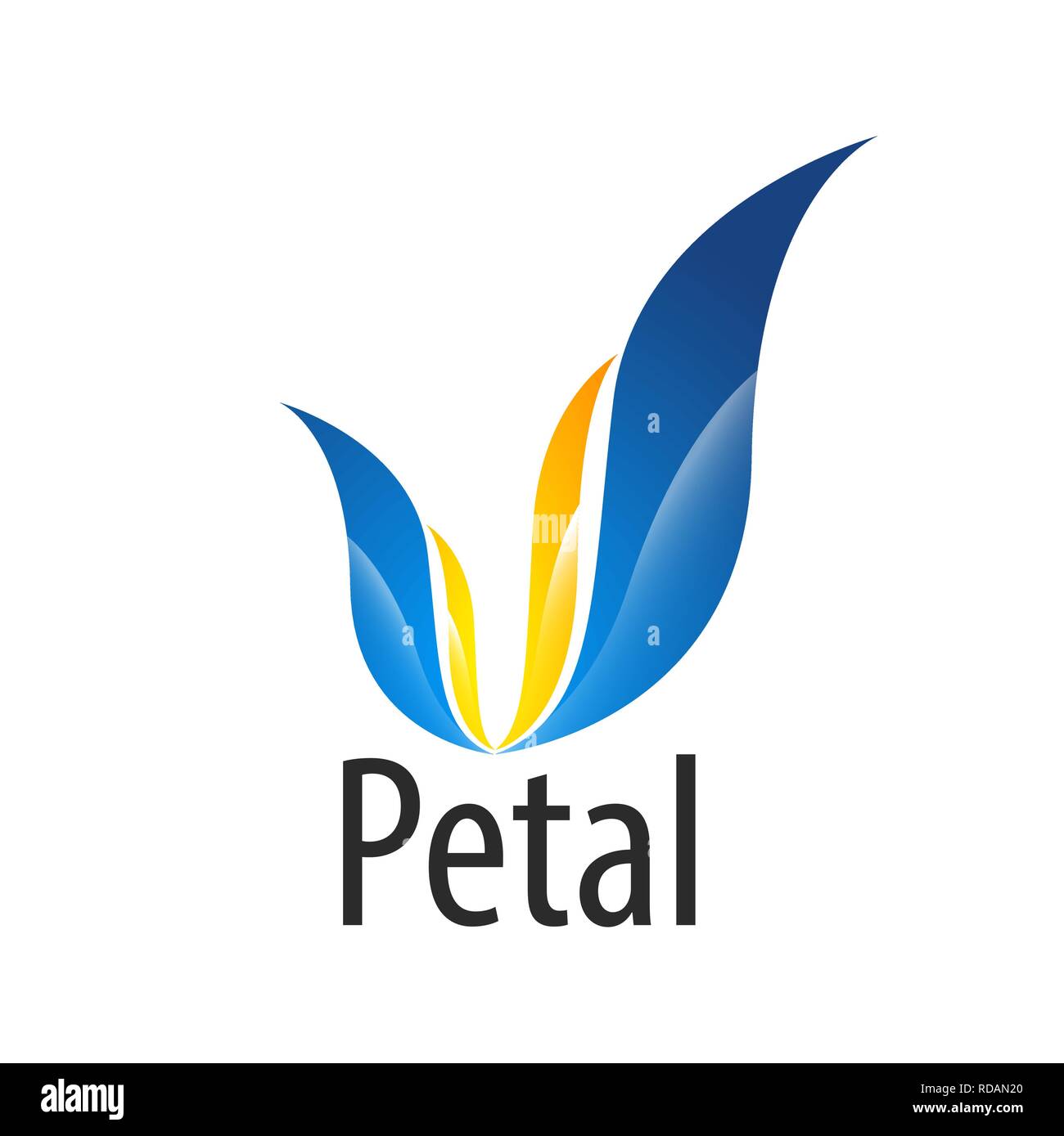 Modern Petal flower logo concept design. Symbol graphic template ...