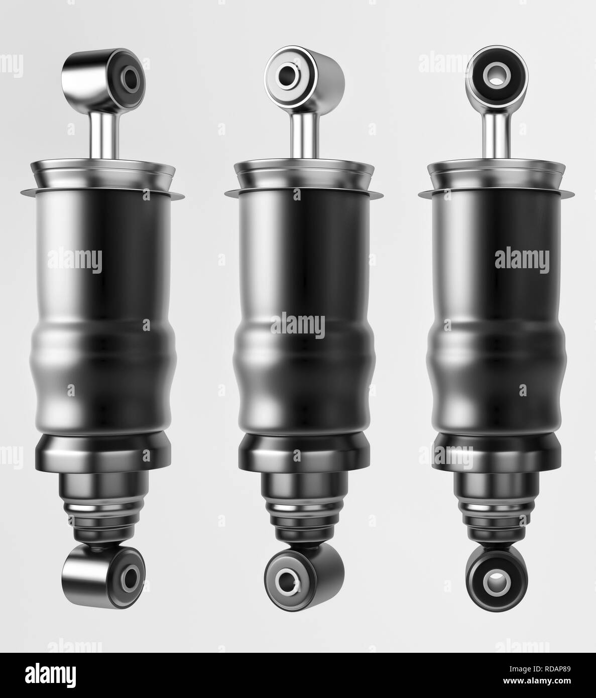 3D rendering. Trucks Cabin Shock Absorber, New auto parts, spare parts ...