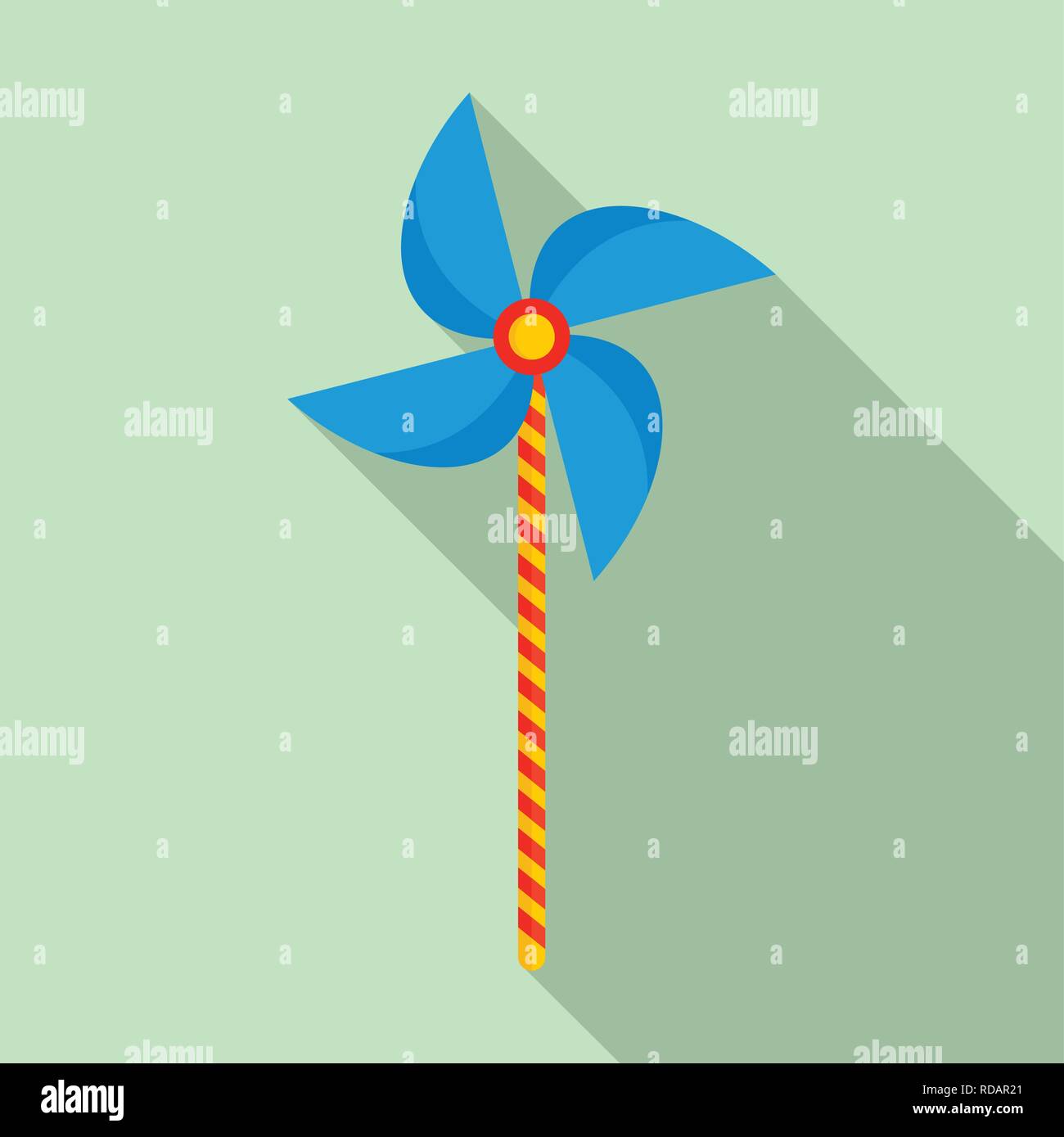 Propeller stick icon. Flat illustration of propeller stick vector icon ...