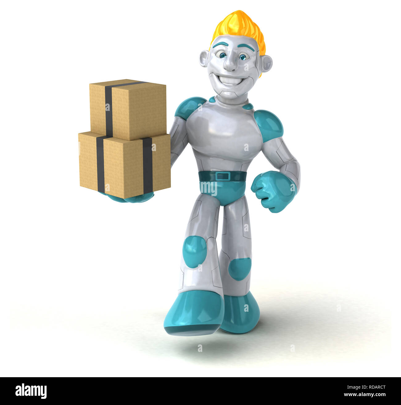 Robot - 3D Illustration Stock Photo - Alamy