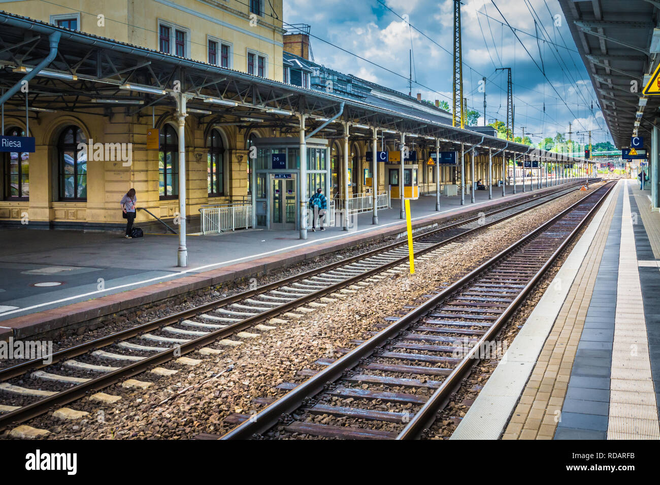 Riesa train station Stock Photo - Alamy