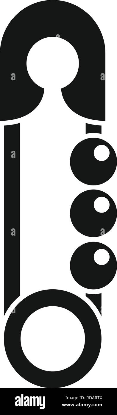 Baby pin icon. Simple illustration of baby pin vector icon for web ...