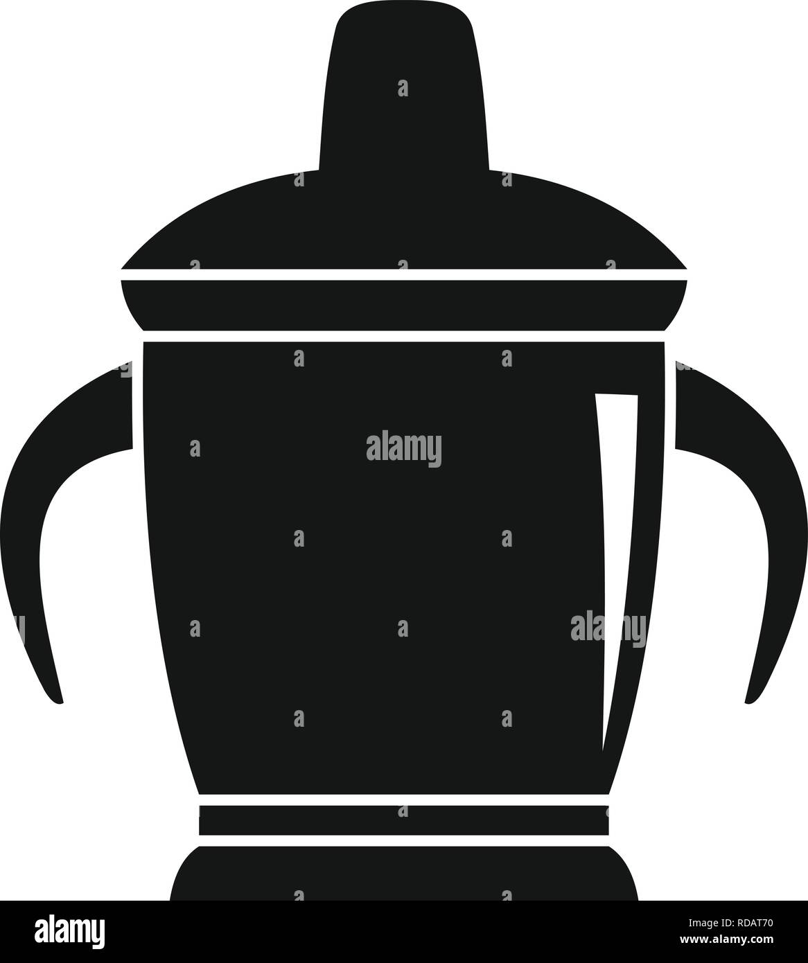 Sippy cup icon. Simple illustration of sippy cup vector icon for web ...