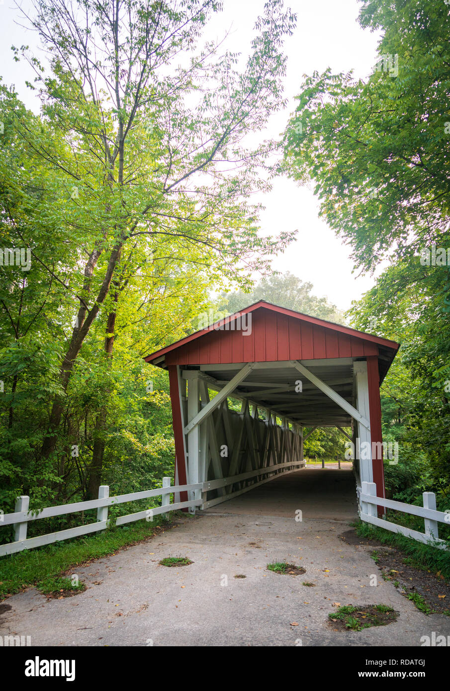 The Everett red covered bridge in Ohio's only Naitonal Park Stock Photo ...