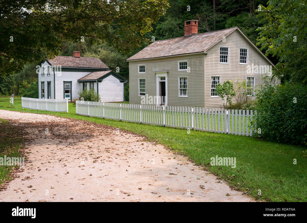 The historic Hale Farm Village in Ohio's only National Park, Cuyahoga ...