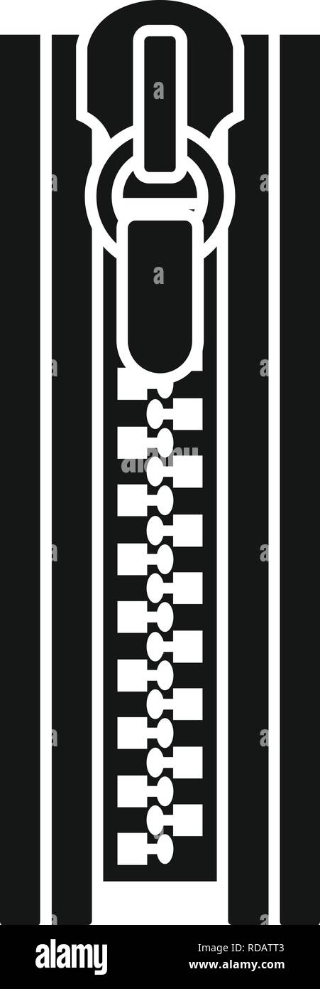 Zipper icon. Simple illustration of zipper vector icon for web design ...