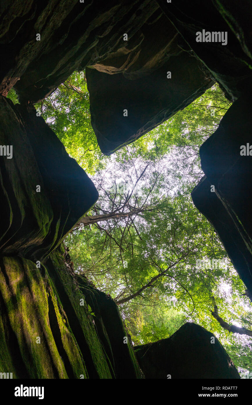 The famous Ledges at Ohio's only National Park, Cuyahoga Valley Stock ...