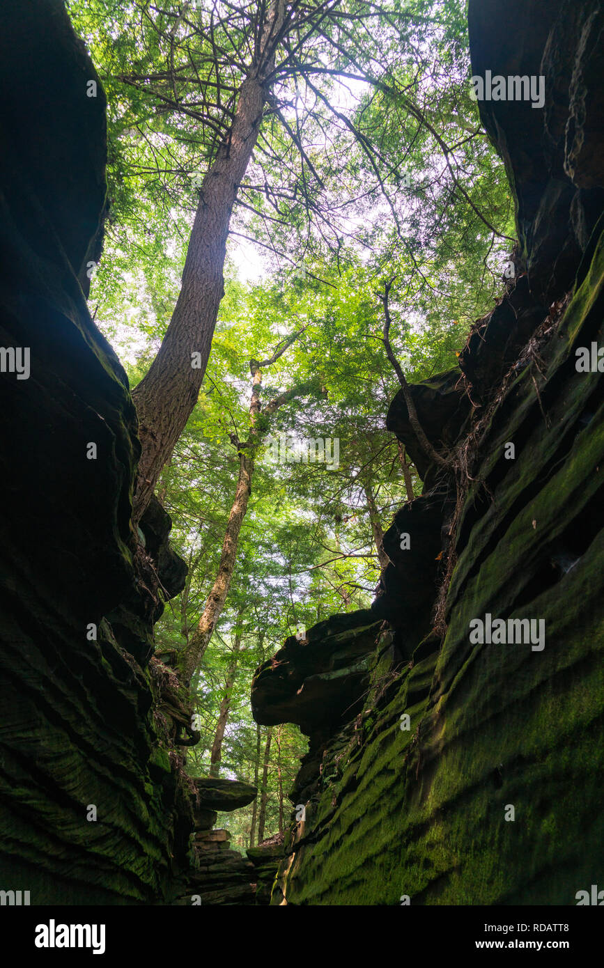 The famous Ledges at Ohio's only National Park, Cuyahoga Valley Stock ...
