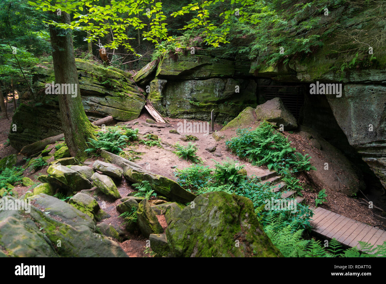 The famous Ledges at Ohio's only National Park, Cuyahoga Valley Stock ...