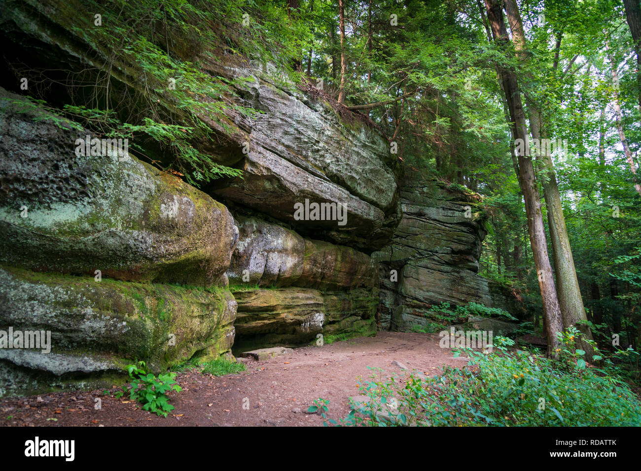 The famous Ledges at Ohio's only National Park, Cuyahoga Valley Stock ...