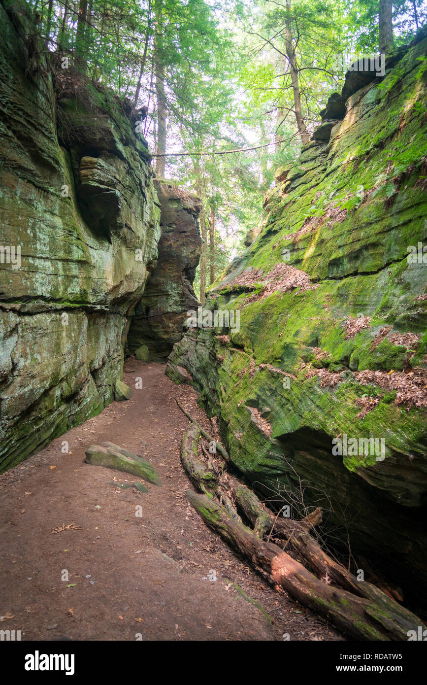 The famous Ledges at Ohio's only National Park, Cuyahoga Valley Stock ...