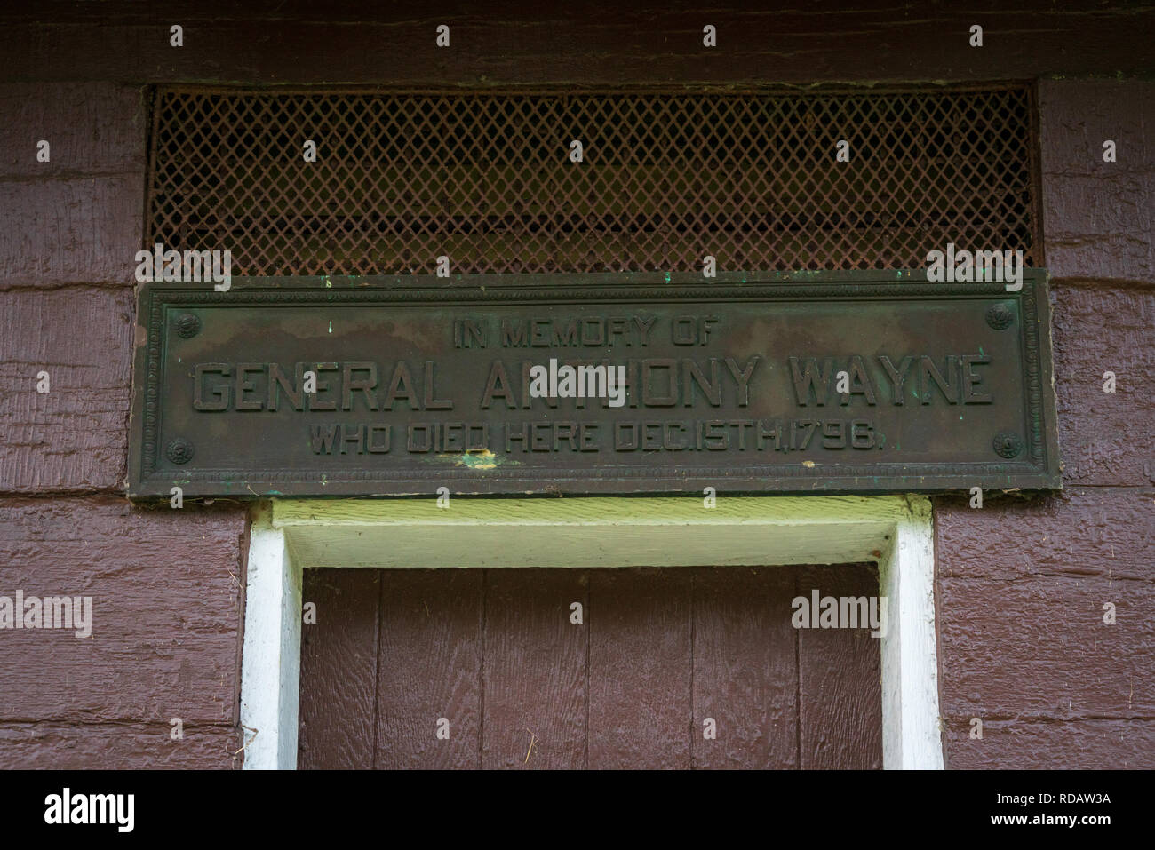 Historic blockhouse in Erie, PA by the lake Stock Photo - Alamy