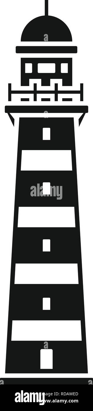 Lighthouse icon. Simple illustration of lighthouse vector icon for web ...