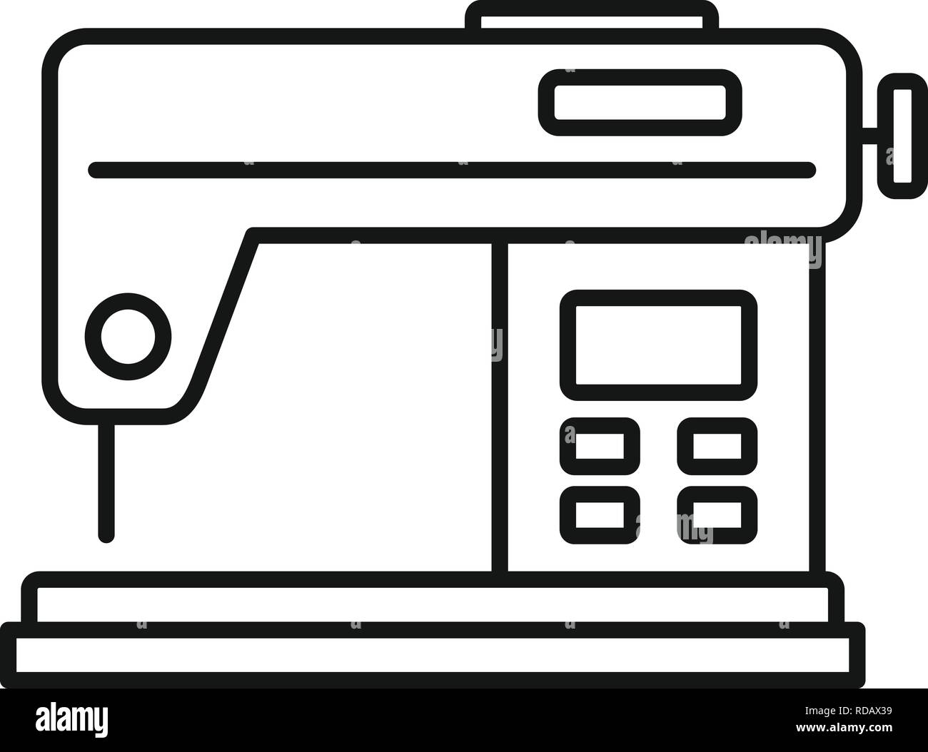 Digital Sew Machine Icon Outline Digital Sew Machine Vector Icon For