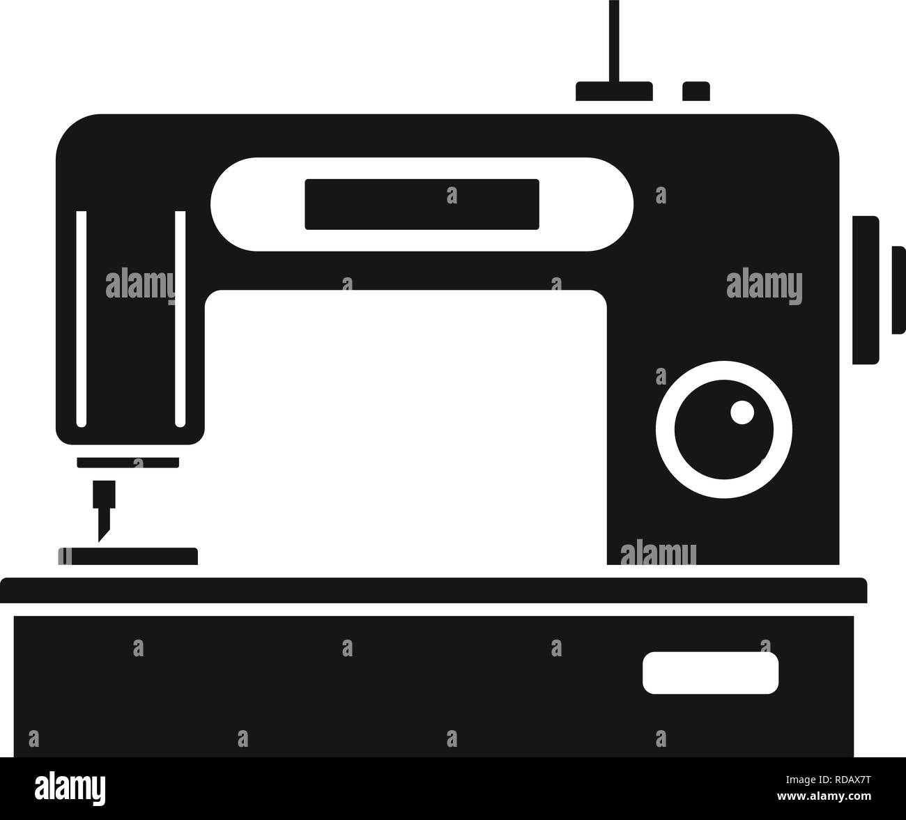 Digital modern sew machine icon. Simple illustration of digital modern ...