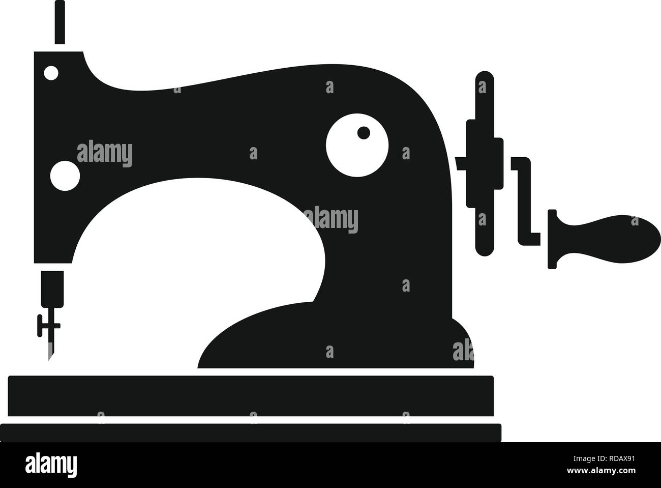 Manual sew machine icon. Simple illustration of manual sew machine ...