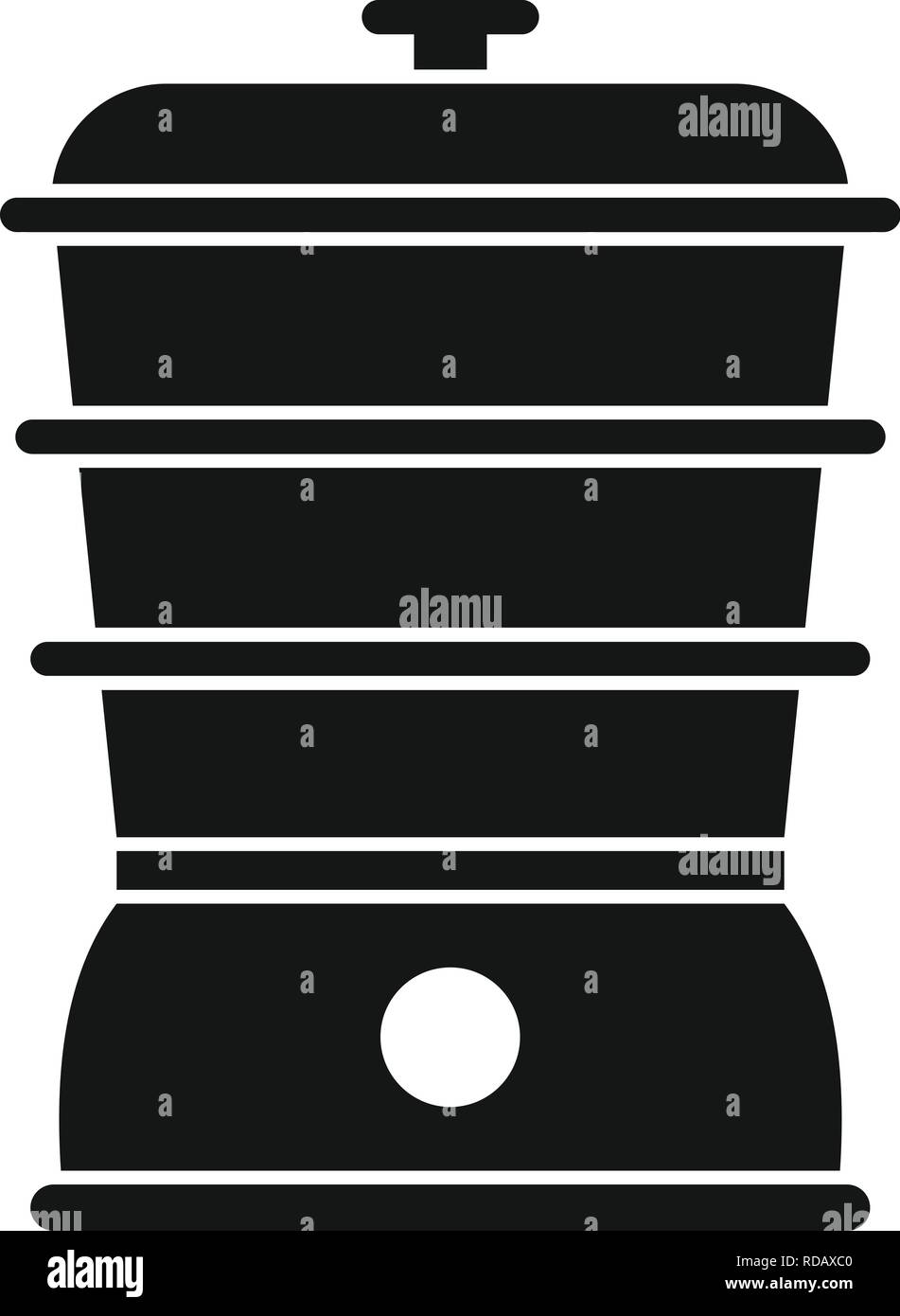 Steamer icon. Simple illustration of steamer vector icon for web design ...