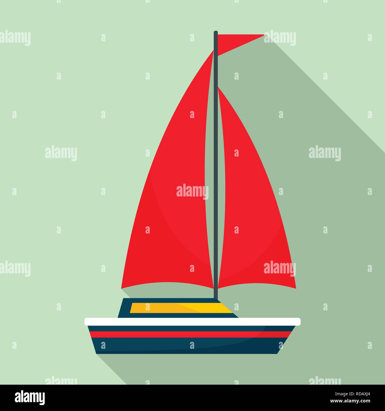 Vintage green boat Stock Vector Images - Alamy