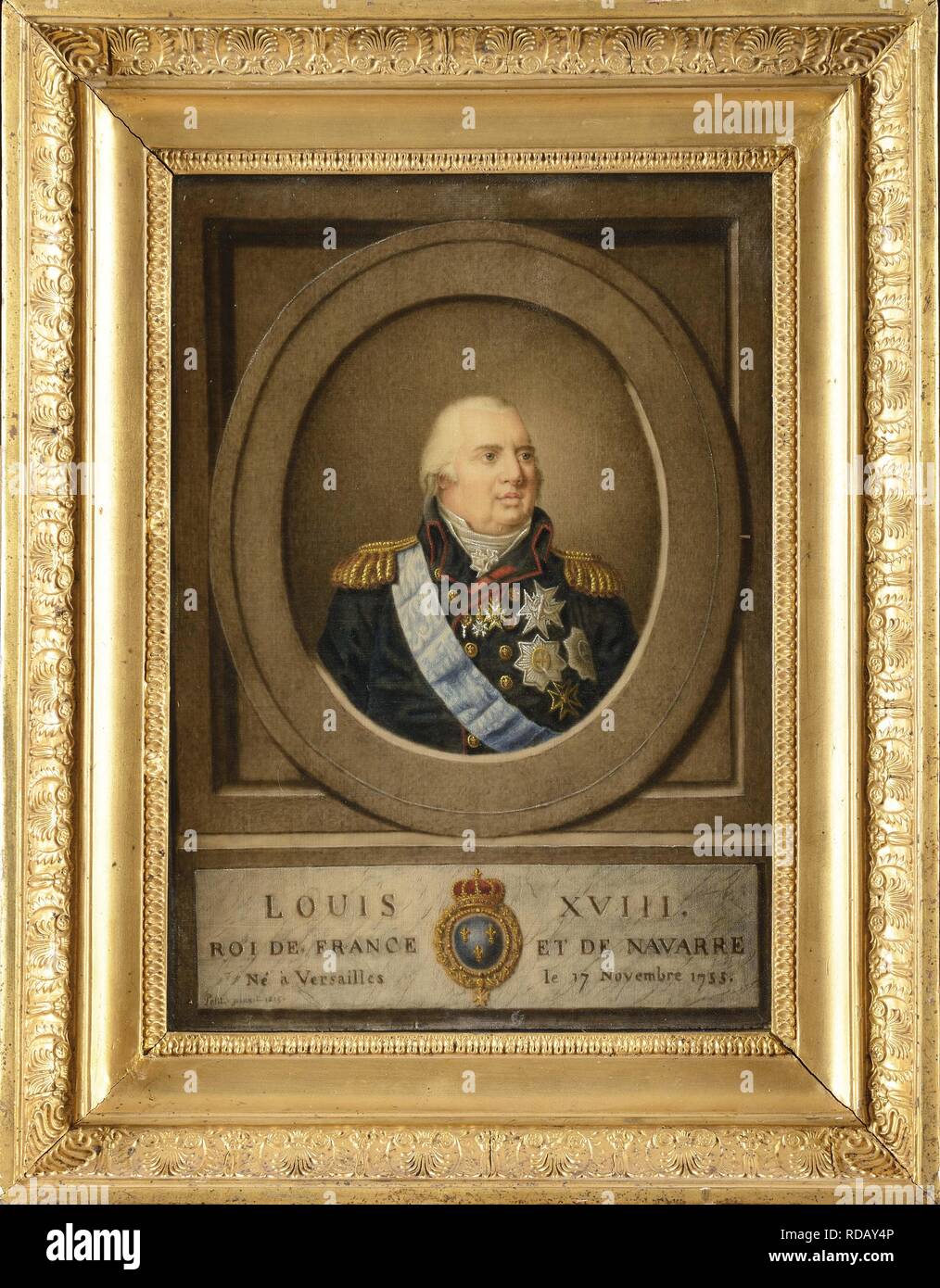 Portrait of Louis XVIII (1755-1824). Museum: PRIVATE COLLECTION. Author ...