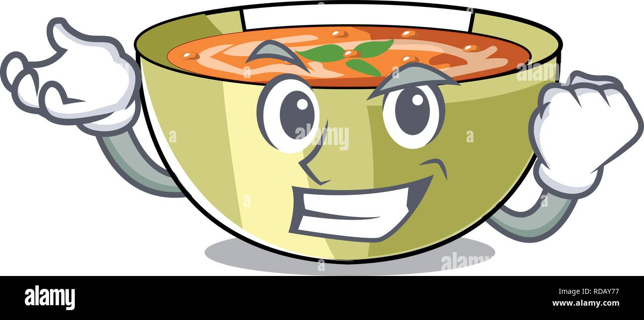 Successful Cartoon lentil soup ready to served Stock Vector Image & Art ...