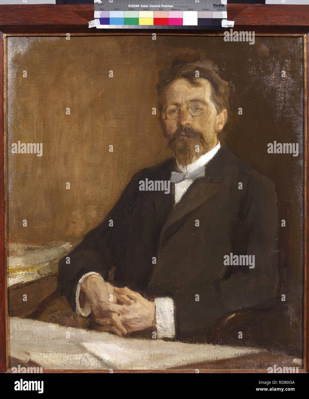 Portrait of the author Anton Chekhov (1860-1904). Museum: State Central ...